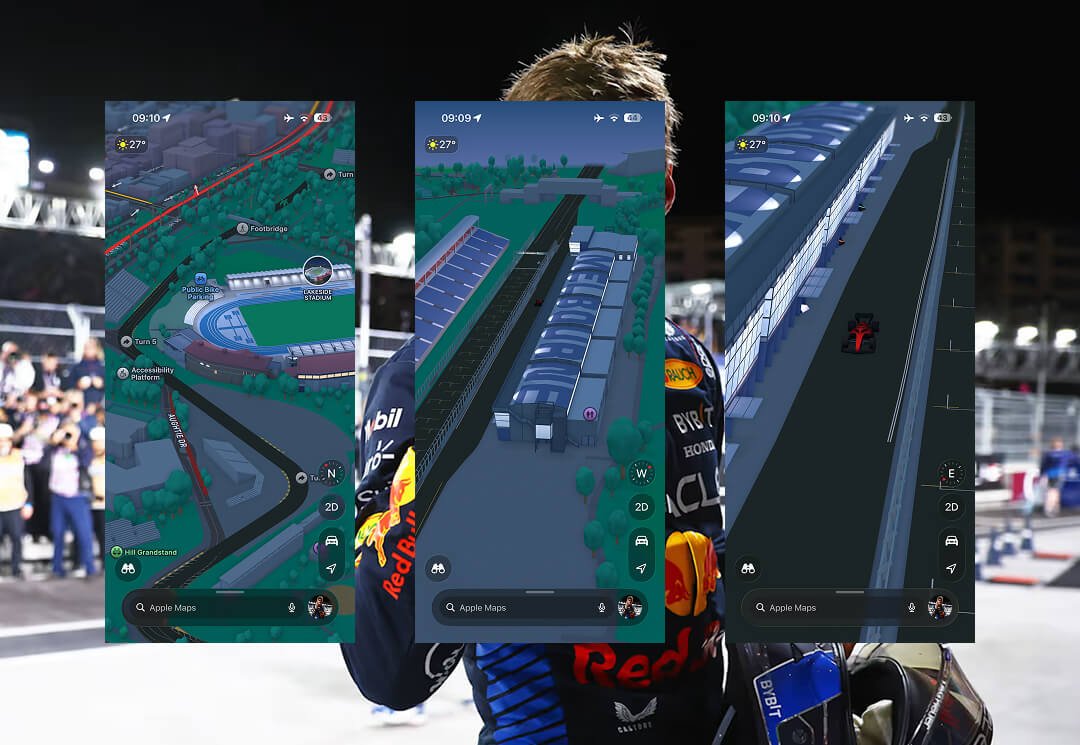 Apple Maps Adds Stunning 3D F1 Tracks for iPhone Ahead of the 2026 Season